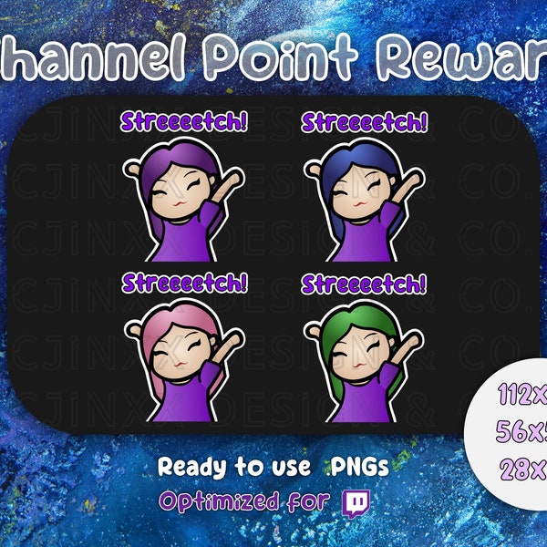 Stretch Twitch Emote - Etsy