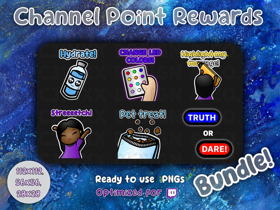 Twitch Icon Bundle, Black Hair Gal, Engage Your Community, Channel ...