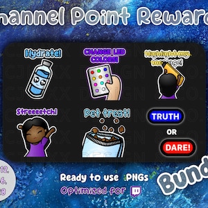 Twitch Icon Bundle, popular Cocktails, Channel Reward & Emote, Cute ...