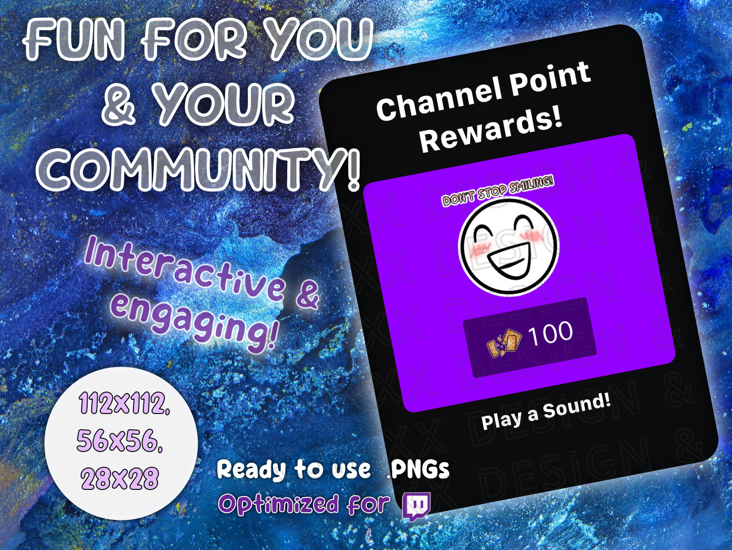 Fun Twitch Channel Point Reward Icon Keep Smiling Challenge - Etsy