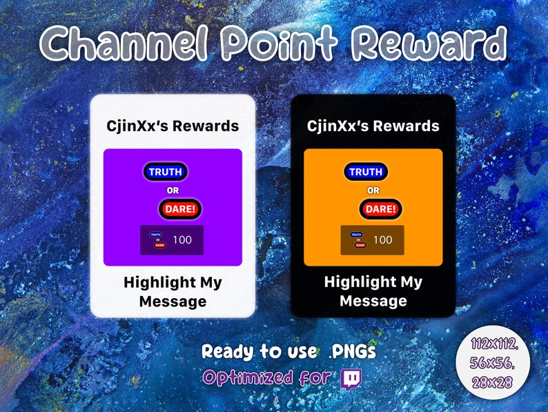 TRUTH OR DARE Fun Twitch Reward, Channel Point, Party Emote, Digital ...