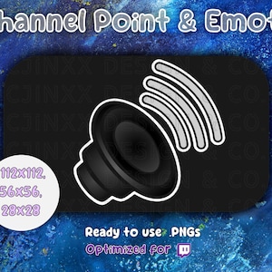 Twitch PLAY A SOUND Channel Point Reward Icon, Speaker Emote, Fun ...