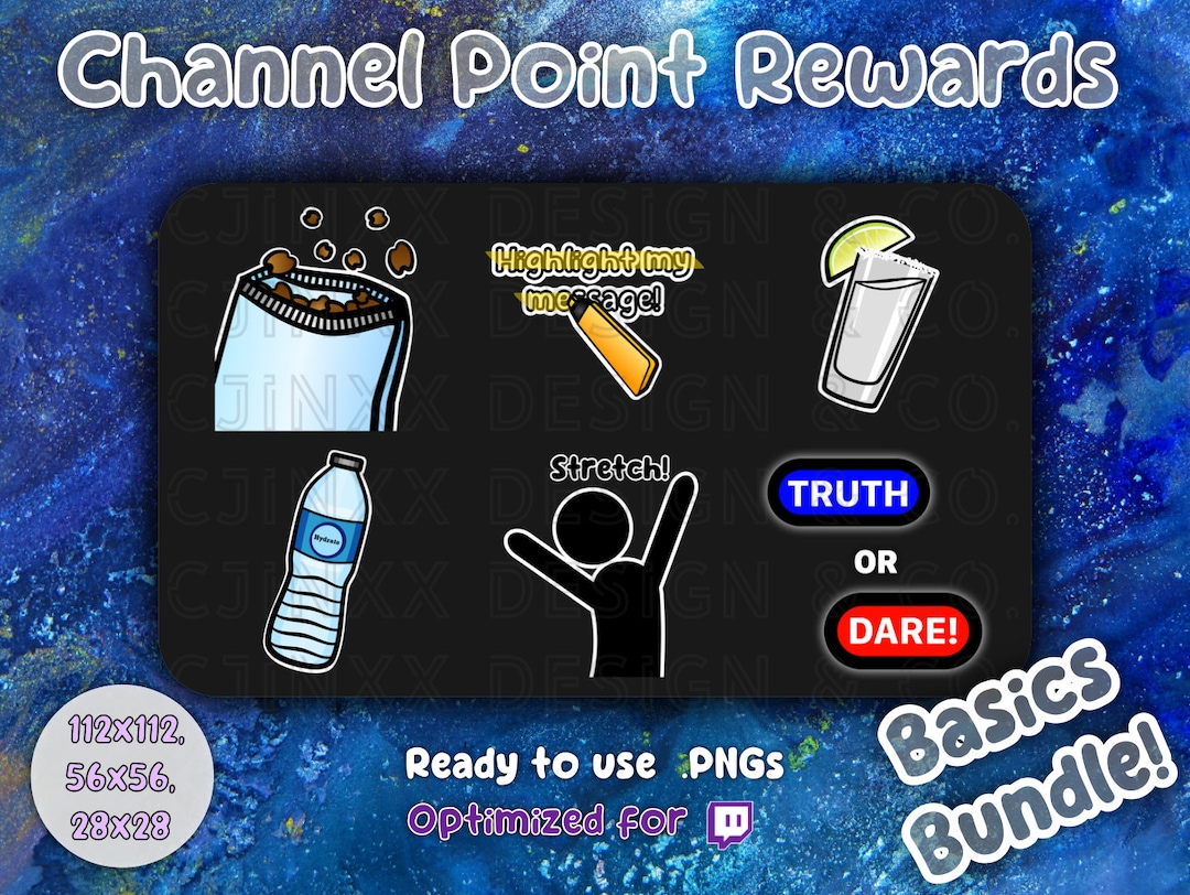 Twitch Reward Icon Bundle, Basics, Engage Your Community, Channel ...