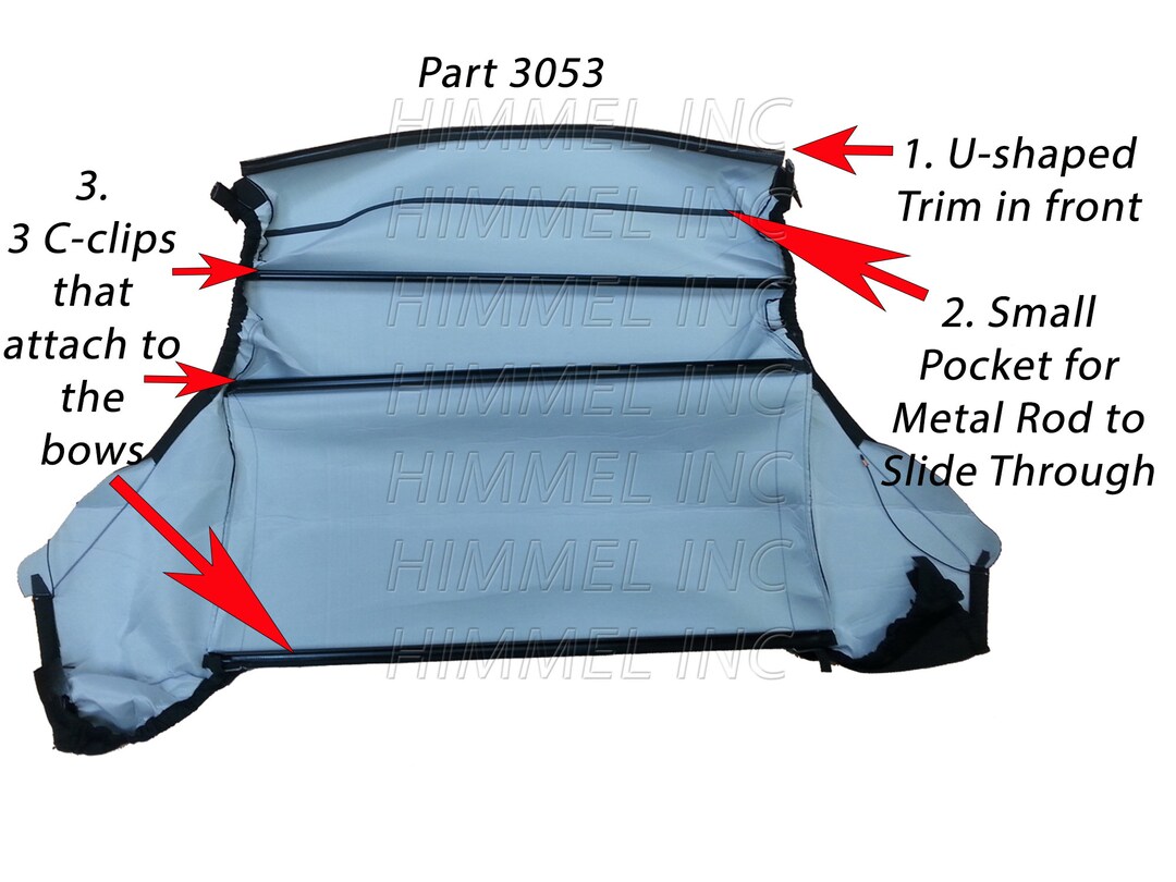 Handmade BMW E36 3-series 1994-1999 Headliner for Convertible Models ...