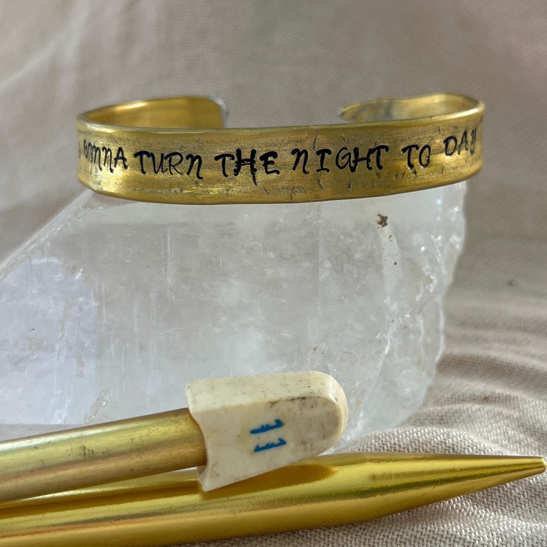 Goose Bracelet Cuff, Gonna Turn the Night to Day, Repurposed Bracelet ...