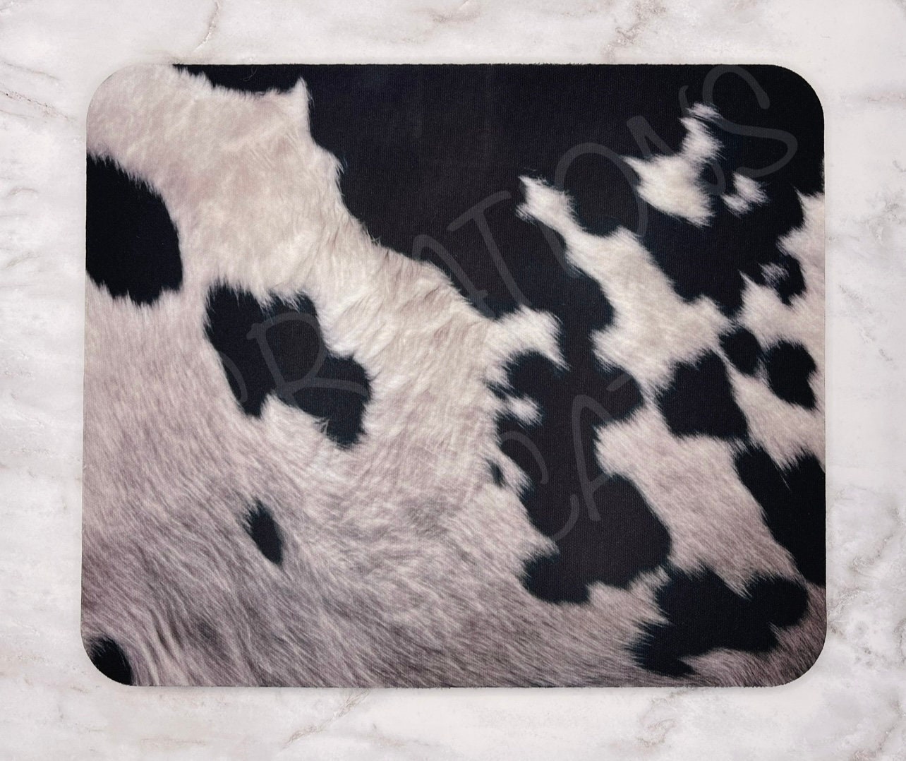 Cow Print Mouse Pad | Office | Desk | Work - Etsy