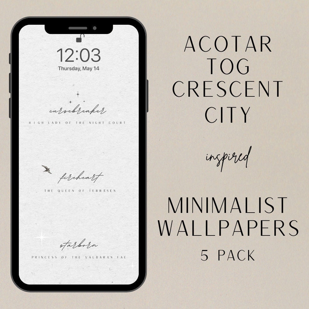 Minimalist ACOTAR, Throne of Glass, and Crescent City Inspired ...
