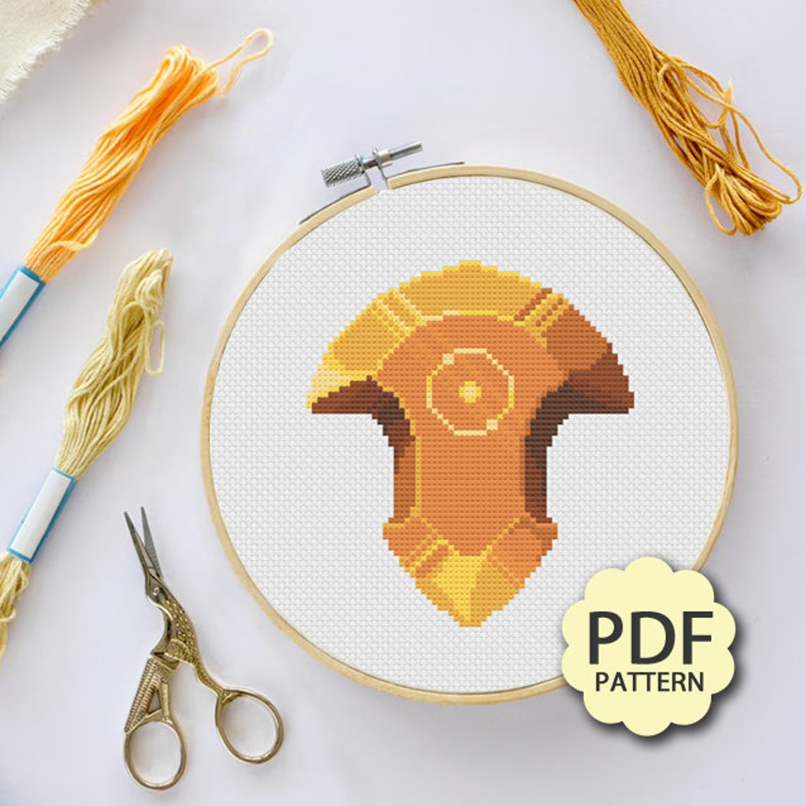 Azem's Crystal FFXIV Endwalker Cross Stitch Pattern - Etsy