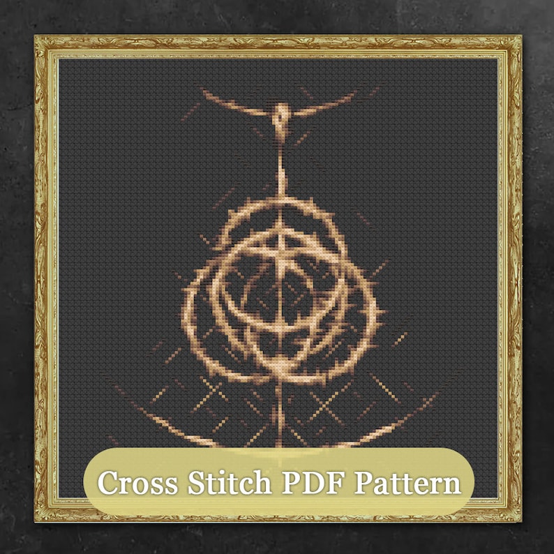 Great Rune - Elden Ring - Cross Stitch Pattern PDF Downloadable - Etsy