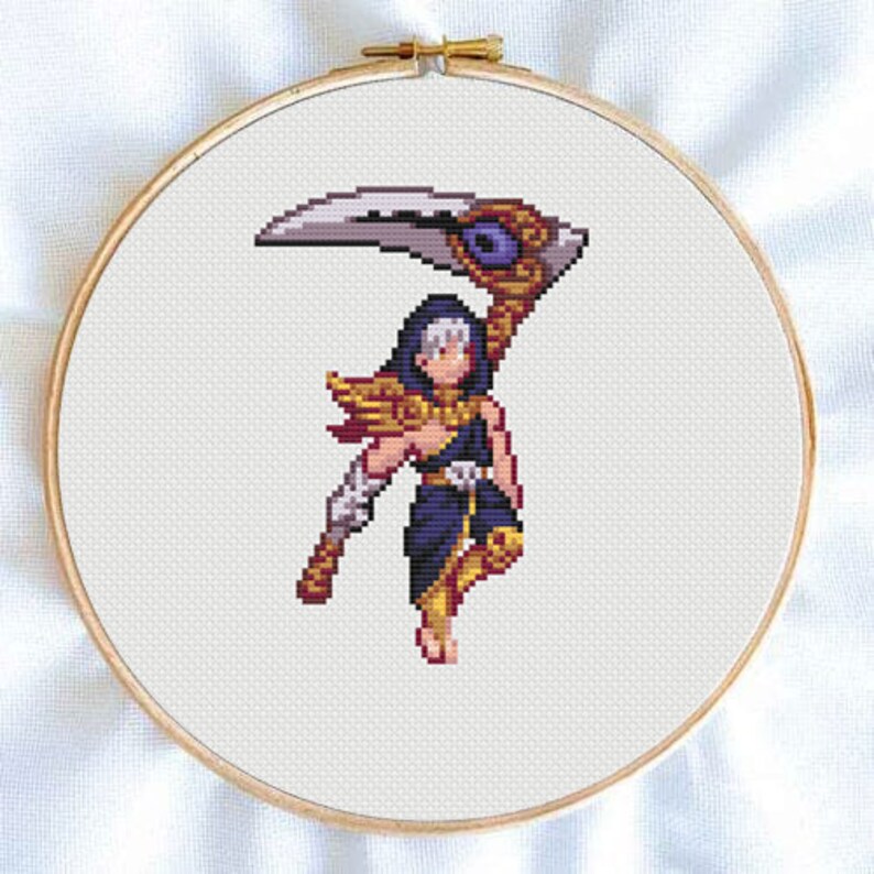 Thanatos Sprite Hades Game Cross Stitch Pattern PDF - Etsy