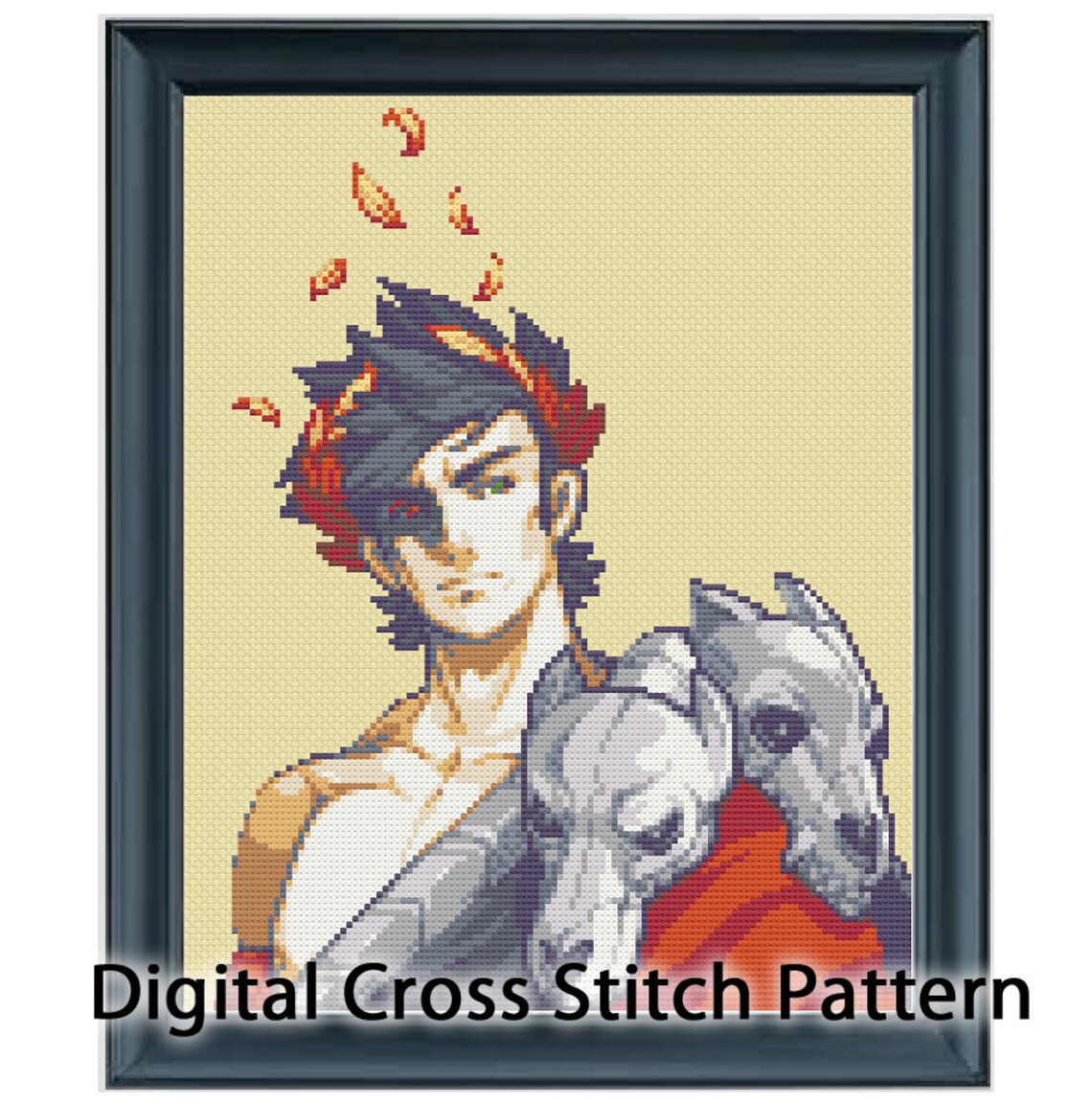 Zagreus - Hades Game - Cross Stitch Pattern PDF Downloadable - Etsy