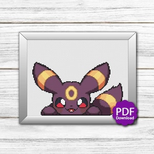 Popup Eevee Evolutions - Pokemon - Cross Stitch Pattern PDF Downloadable - Etsy
