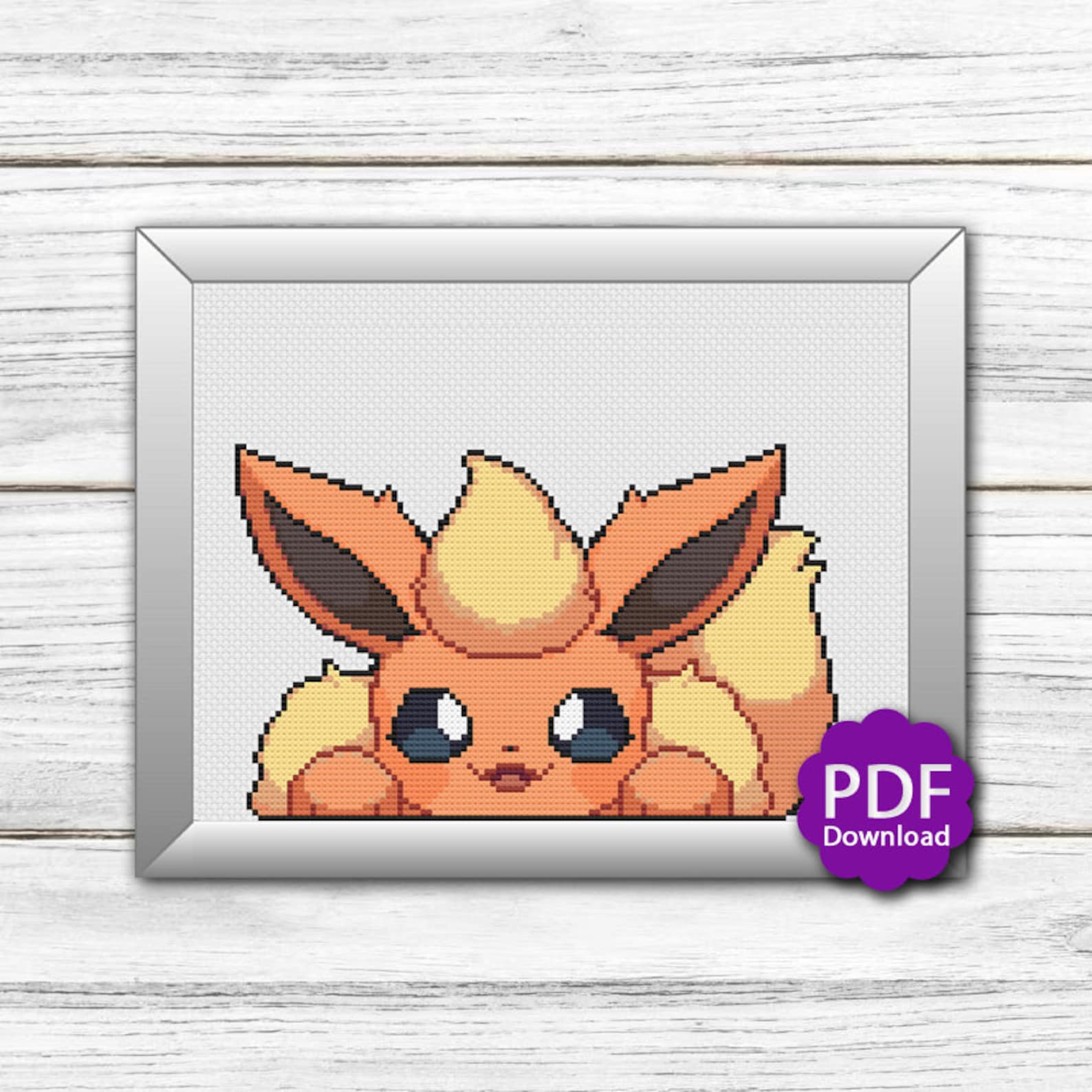 Popup Eevee Evolutions - Pokemon - Cross Stitch Pattern PDF ...