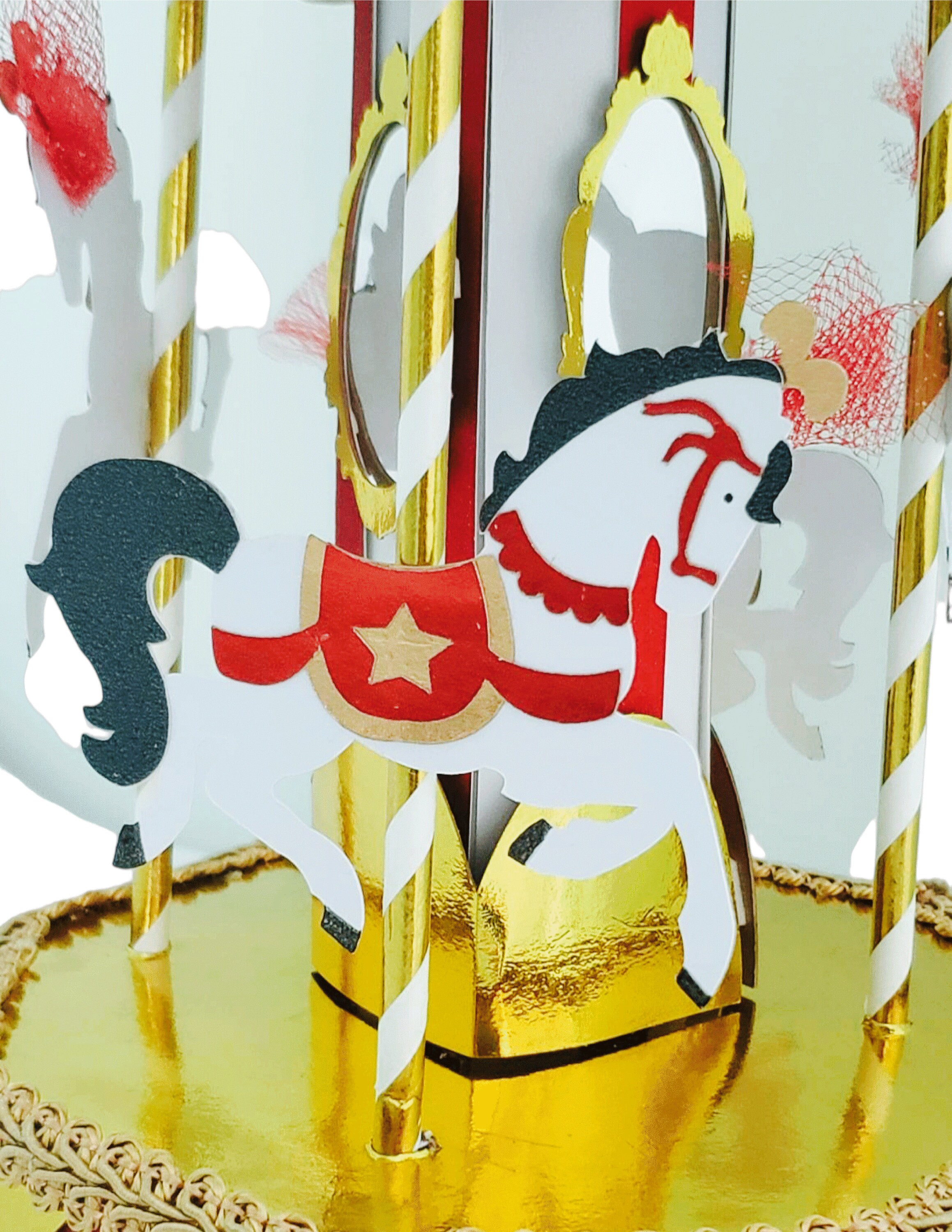 Circus Carousel Cake Topper, Circus Centerpiece, 3D Carousel, Circus ...