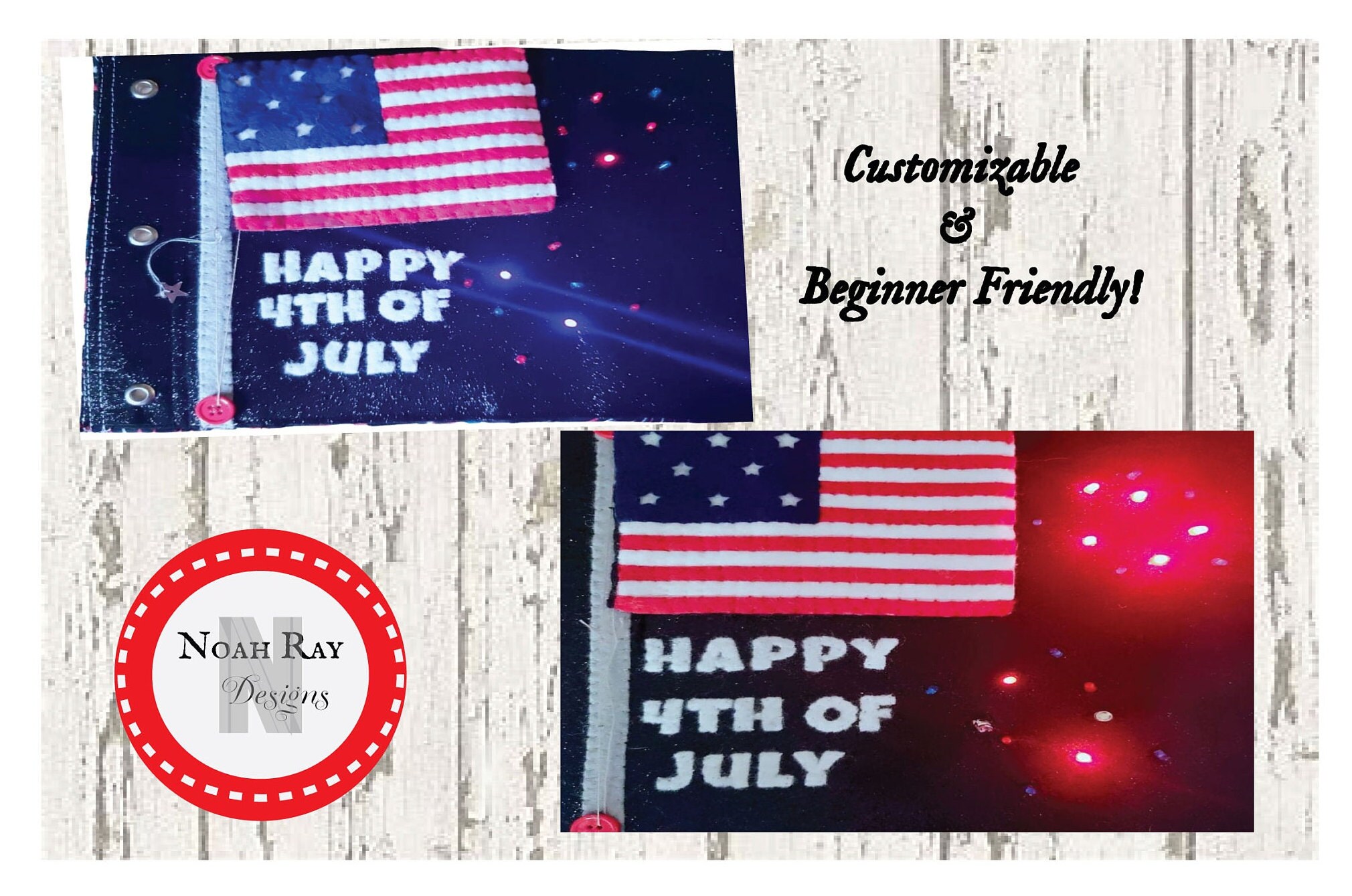 4th of July Quietbook-fireworks Quietbook-led Quiet Book-toddler Quiet ...