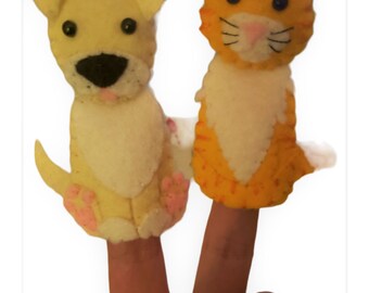 PDF, SVG : Monster Shapes Felt Finger Puppets Hand Sewing Pattern and ...