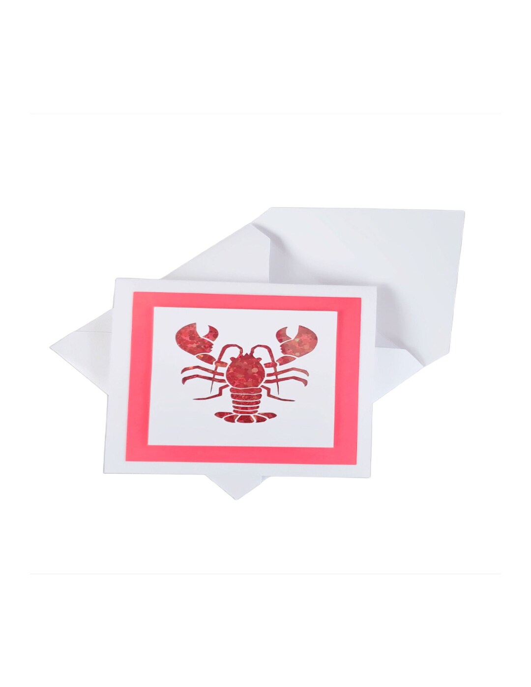 Maine Lobster Card, Shaker Card, Red -lobster, Blue Lobster, Blank Card ...