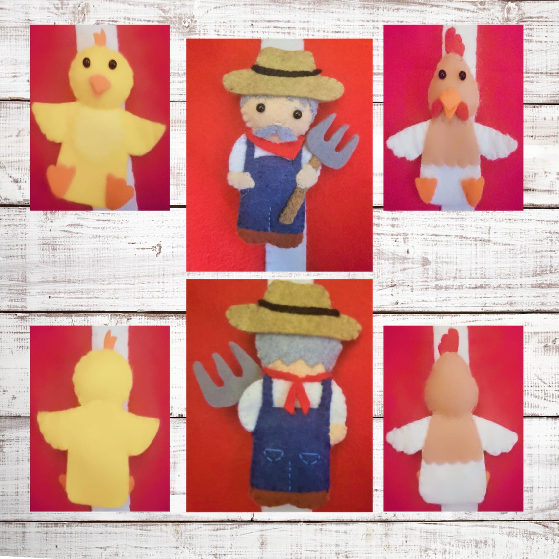 Old Macdonald Felt Finger Puppet Theater Finger Puppet - Etsy