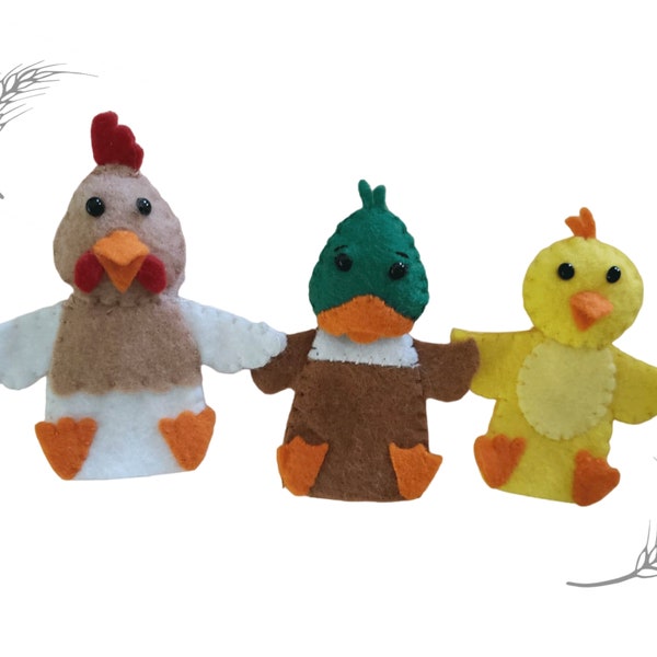 Felt Finger Puppets - Etsy