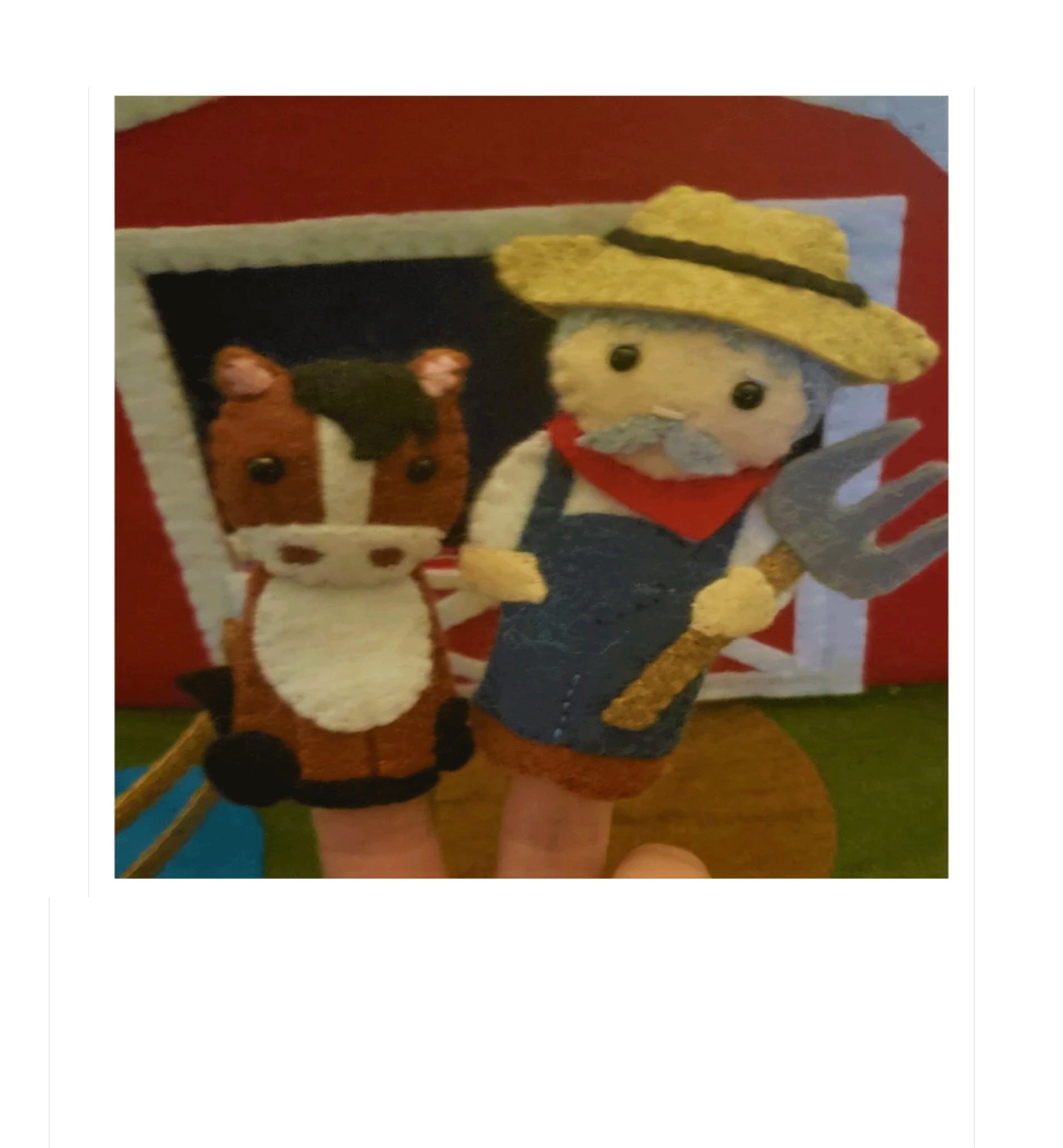 Felt Farm Animal Sewing Pattern-farm Finger Puppet Pattern-farm Animal ...
