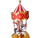 Red & Gold 3D Circus Carousel, Carousel Horse Cake Topper, Circus Party ...