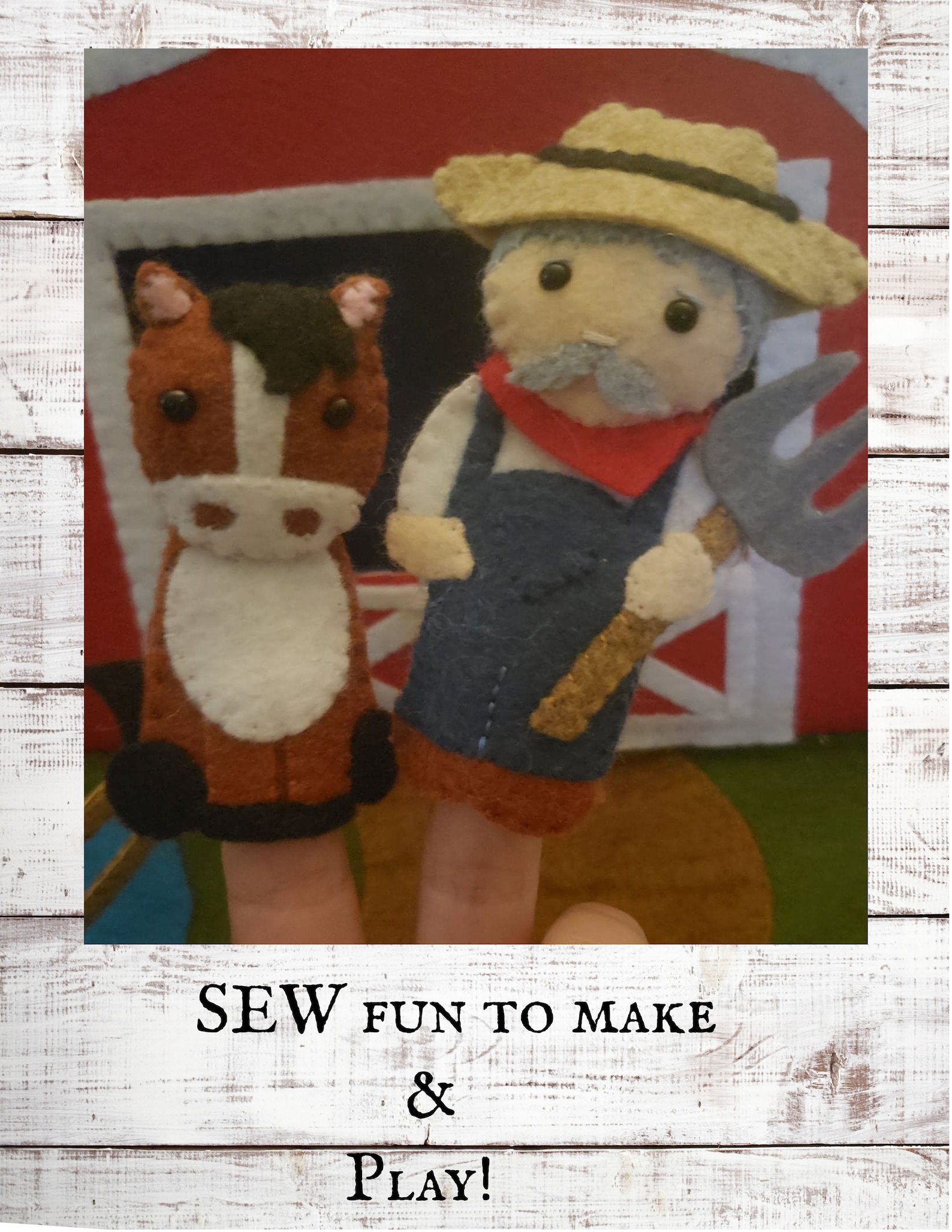 Farmer Finger Puppet Sewing Pattern-old Macdonald Finger Puppet Pattern ...