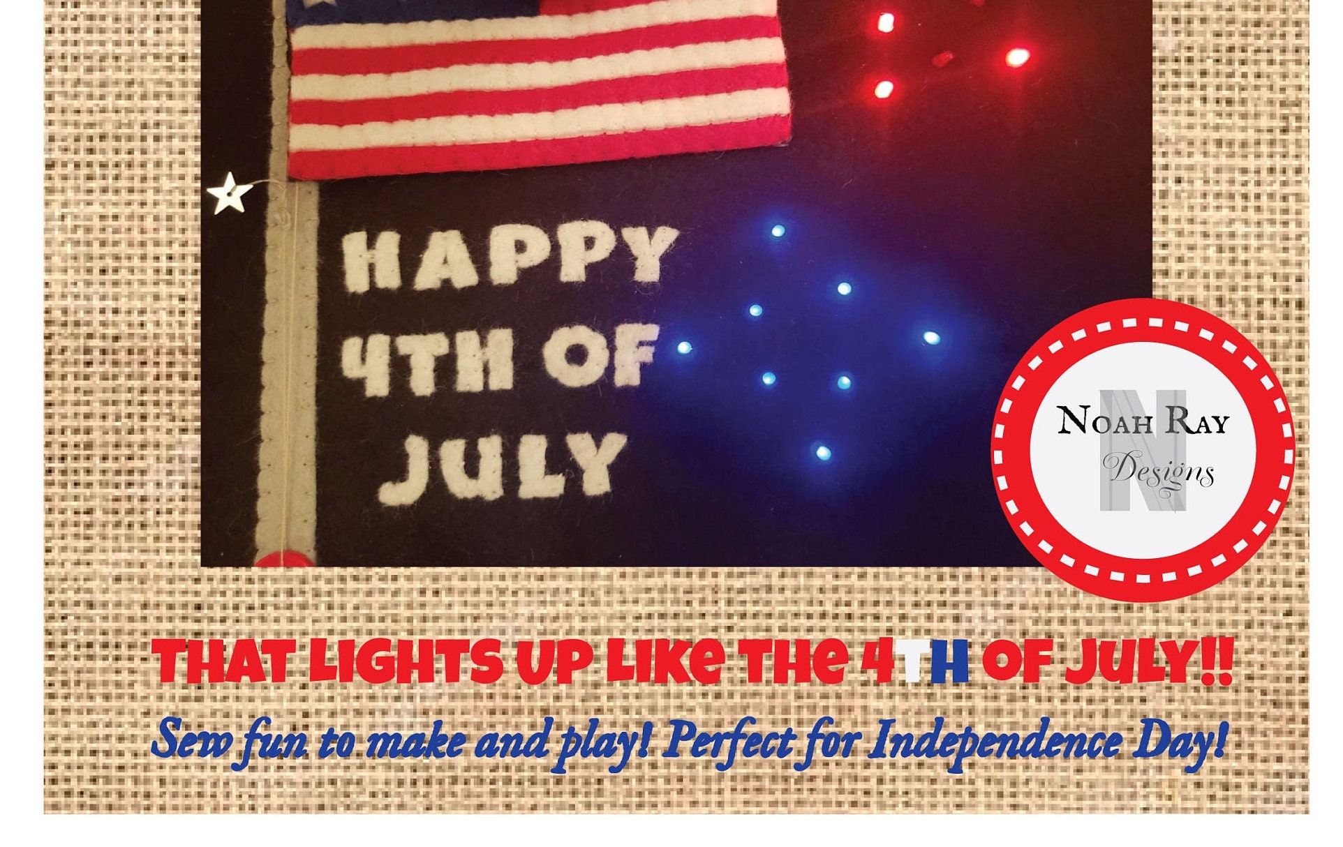 4th of July Quietbook-fireworks Quietbook-led Quiet Book-toddler Quiet ...