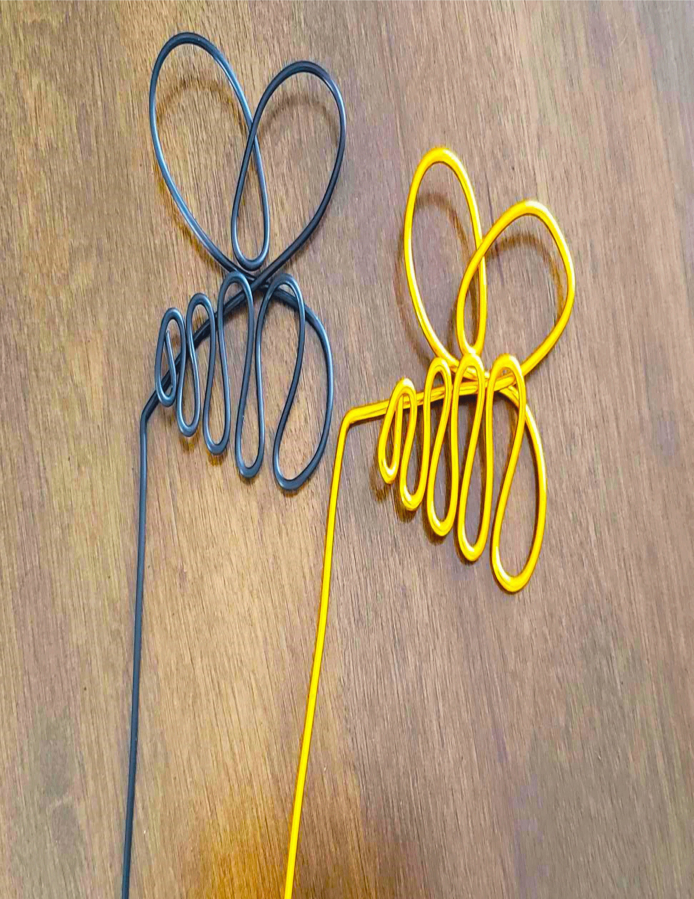 Wire Bee, Plant Pot Decor, Flower Decor, Bee Stake, Bee Decor - Etsy