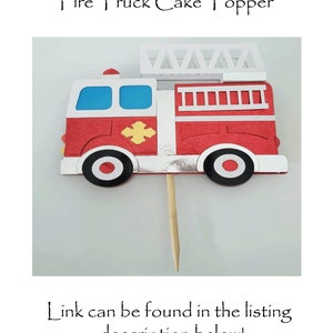 Flashing Fire Truck Cup Cake Toppers-perfect for a Fireman Themed Party ...