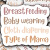 Personalized Mama Sticker, Name Sticker, Floral Boho Sticker, Mom ...