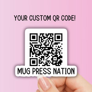 QR Code Sticker Custom QR Code Magnet Small Business Sticker Custom ...