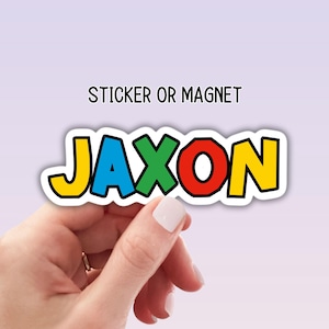 Video Game Font Water Bottle Name Sticker Tumbler Cup Name Sticker ...