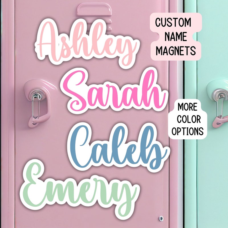 Personalized Locker Name Label - Etsy