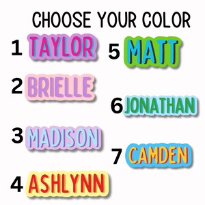 Custom Name Sticker Kids Name Sticker Personalized Sticker Locker ...