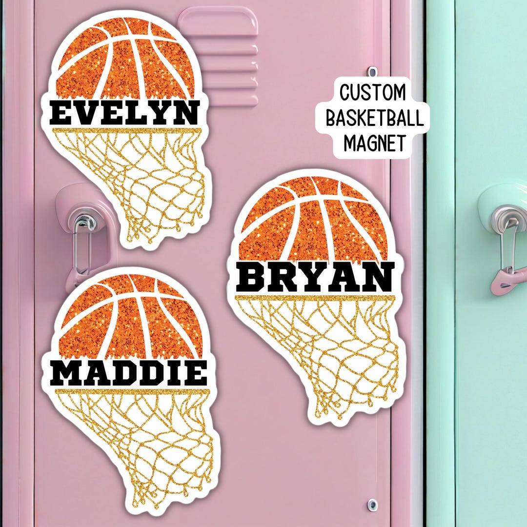 Custom Basketball Name Magnet Girls Basketball Team Gifts Basketball ...
