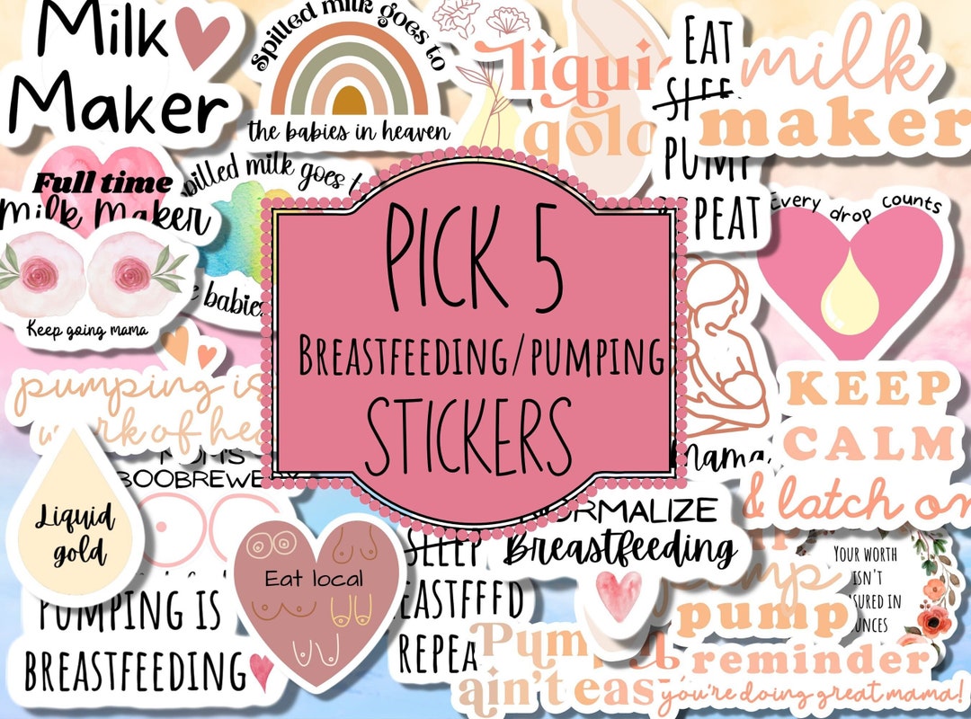 Breastfeeding Sticker Pack, Breastfeeding Gift, Sticker Deal, Liquid ...