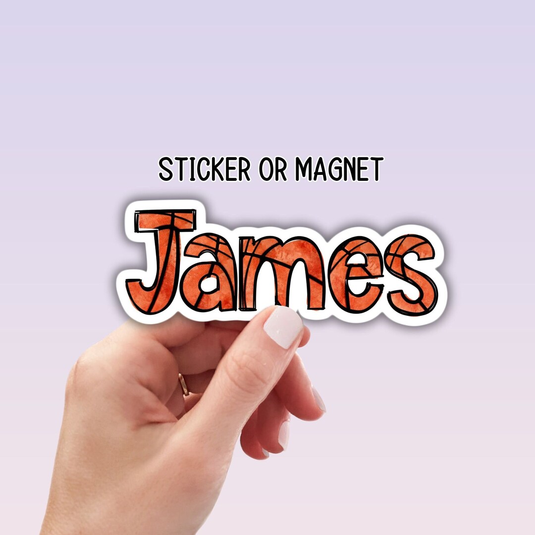 Basketball Custom Name Sticker Basketball Team Gifts Basketball Team ...
