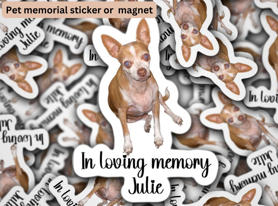 Pet Memorial Sticker, Pet Memorial Gift, Loss of Pet, Bereavement, Pet ...