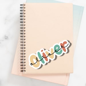 Personalized Name Stickers, Custom Name Stickers, Aesthetic Stickers ...