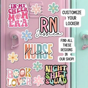 Registered Nurse Custom Nurse Name Personalized Nurse Magnet Sticker RN ...