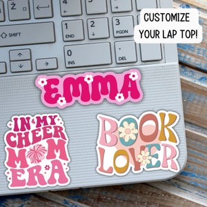 Personalized Mama Sticker, Name Sticker, Floral Boho Sticker, Mom ...