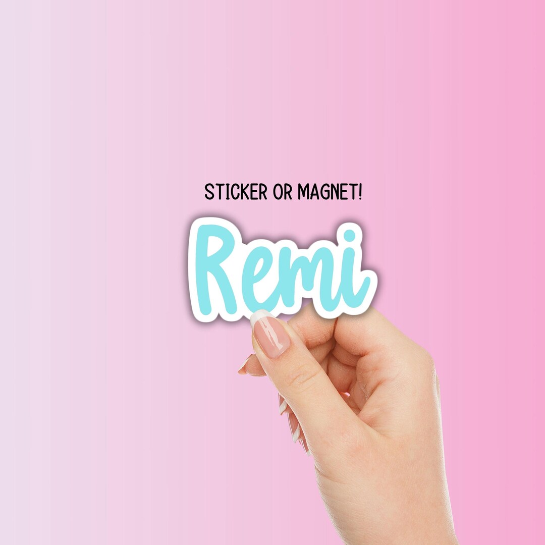 Custom Name Sticker Cursive Font Name Sticker Name Sticker Personalized ...