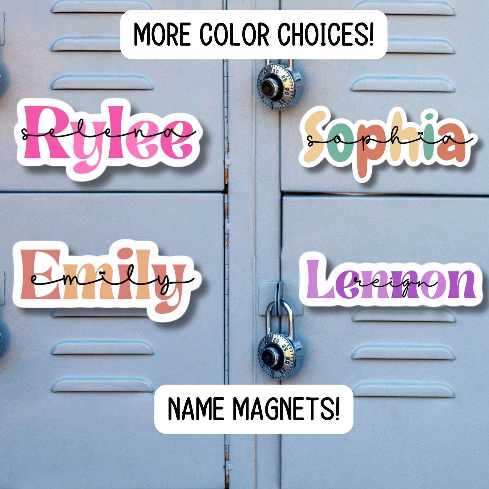 Custom Name Magnet, Personalized Magnet, Name Magnet, Locker Magnet ...