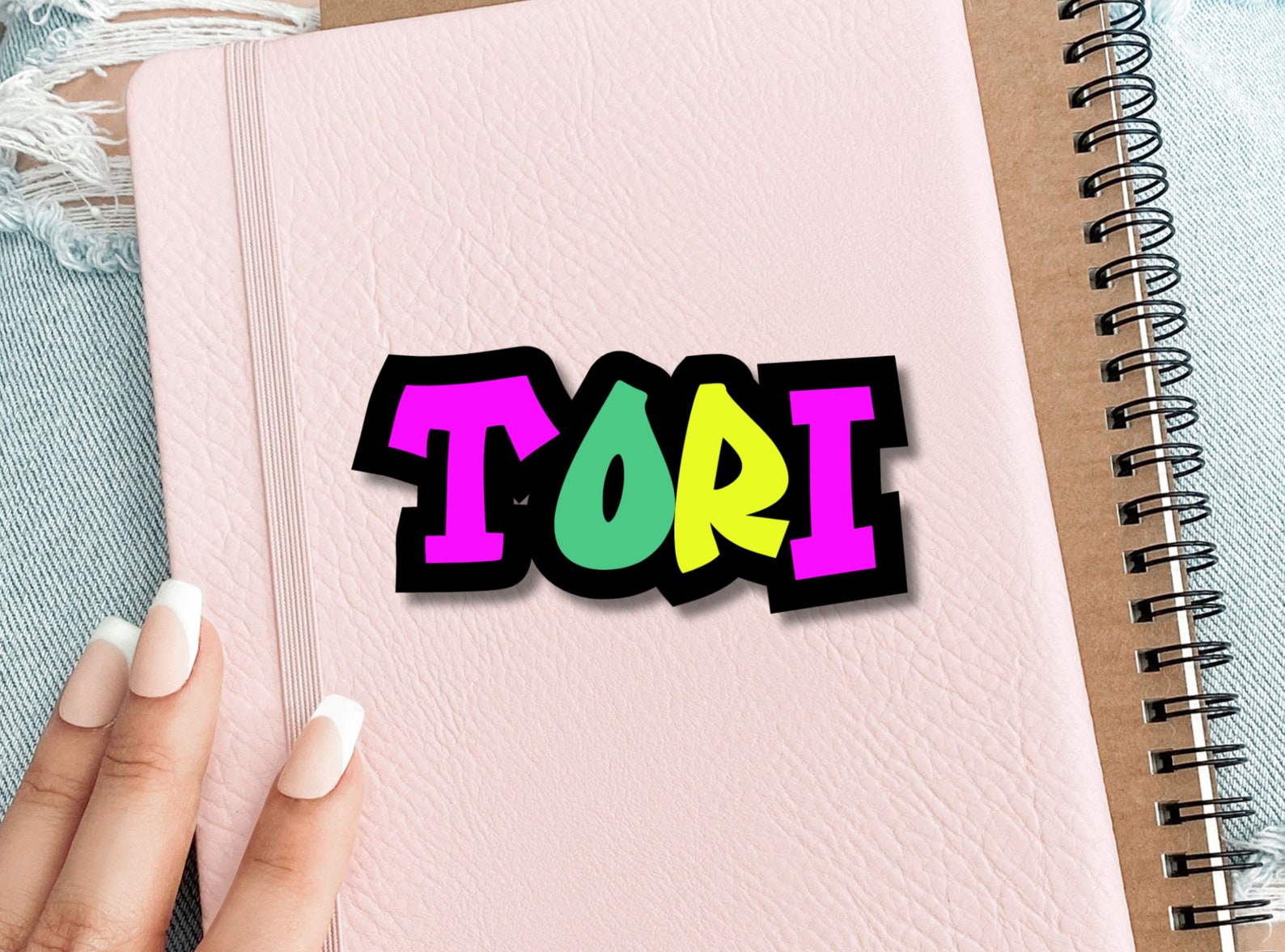 Graffiti Font Name Sticker Locker Magnet Custom Name Sticker Kids Water ...