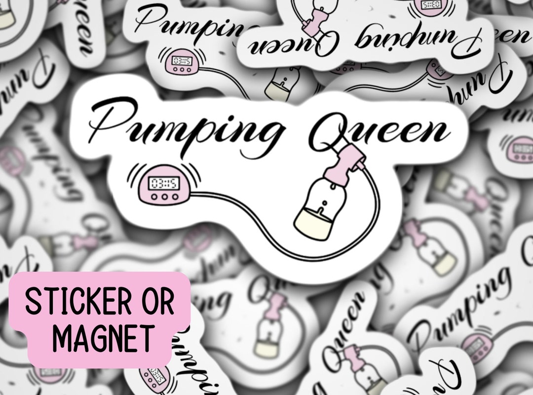 Pumping Queen Sticker, Breastfeeding Stickers, Breastmilk Sticker ...