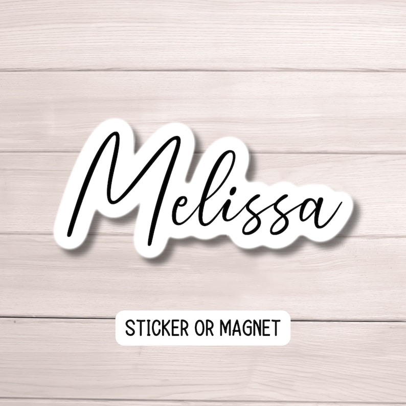 Water Bottle Name Sticker Name Decal Script Font Name Minimalist Name ...