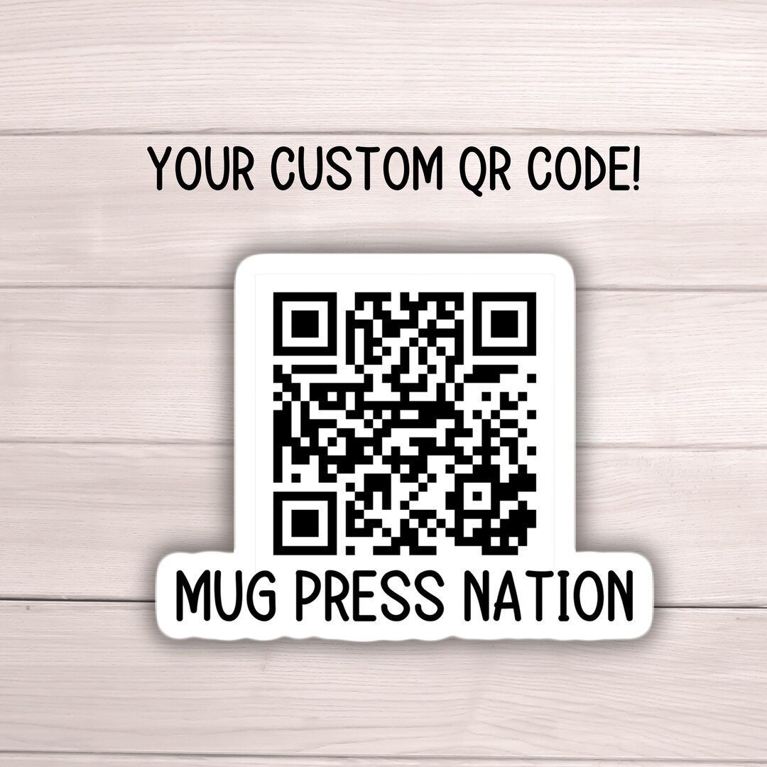 QR Code Sticker Custom QR Code Magnet Small Business Sticker Custom ...