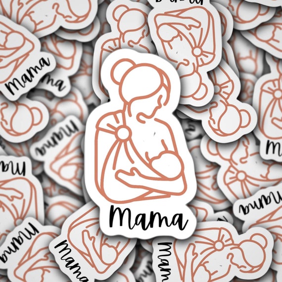 Breastfeeding Mama Baby Wearing Sticker Milk Maker Magnet - Etsy