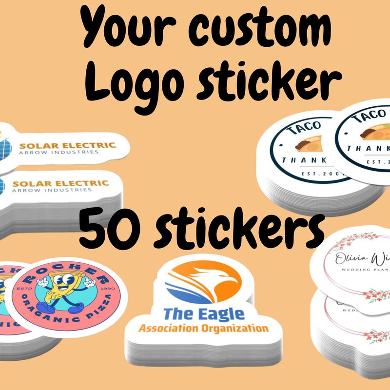 Custom Logo Stickers - Etsy
