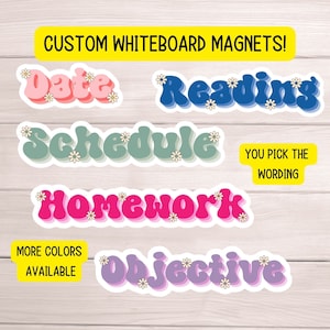 Classroom Magnet Custom Magnet for Whiteboard Teacher Magnet School ...